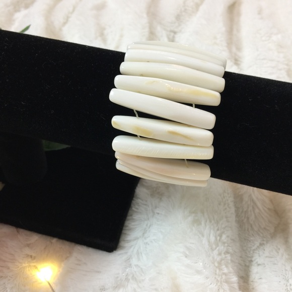 Jewelry | Bone Shell Statement Bracelet | Poshmark